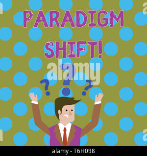 Handwriting text writing Paradigm Shift. Conceptual photo fundamental ...