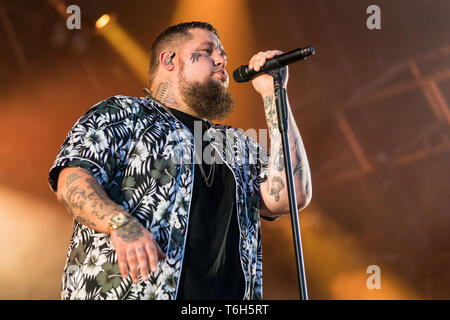 The British blues and soul singer Rag 'n' Bone Man live at the 28th ...
