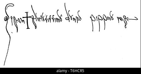 Pippin of the younger, King of the Franks Stock Photo - Alamy