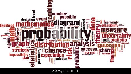 Probability word cloud concept. Collage made of words about probability ...