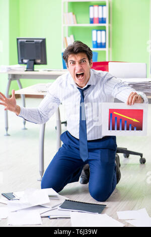 The frustrated businessman stressed from excessive work Stock Photo - Alamy
