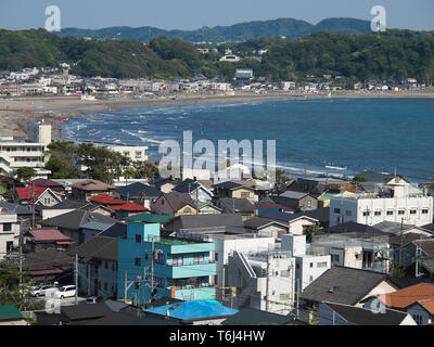 View of Kamakura bay from Hasedera temple Stock Photo - Alamy