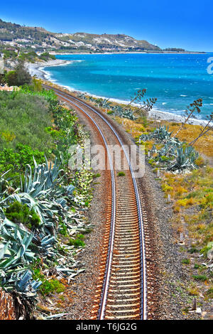 Landscape view of the southern coast of Calabria Stock Photo - Alamy