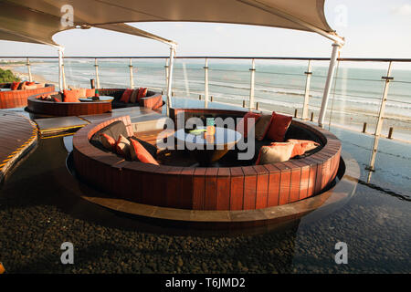Double Six rooftop bar at sunset, Bali, Indonesia Stock Photo - Alamy