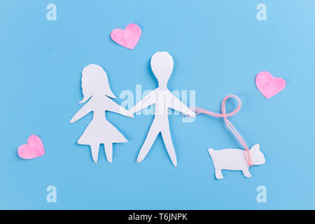 dog with a host. made of paper Stock Photo - Alamy