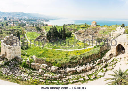Temple of the Obelisks, Byblos archaeological site, Jbeil, Lebanon ...