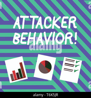 Conceptual hand writing showing Attacker Behavior. Concept meaning ...