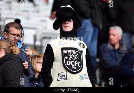 Derby County fans ahead of the Sky Bet Championship match at Pride Park ...