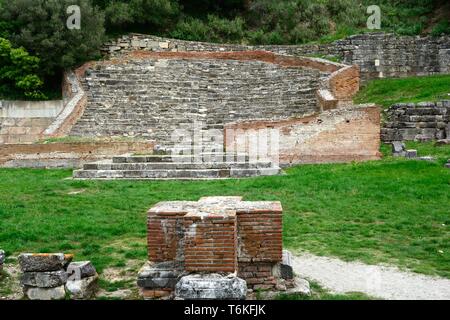 Amphitheatre at the ancient city of Apollonia Albania Stock Photo - Alamy