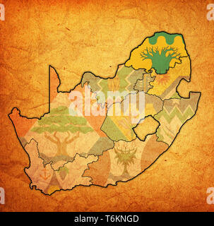 Limpopo Province coat of arms, South Africa. 3D Illustration Stock ...