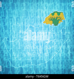 Limpopo Province coat of arms, South Africa. 3D Illustration Stock ...