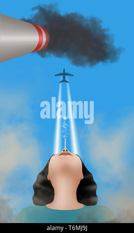 Vapor trails-Human generated vapors that are in the atmosphere are ...