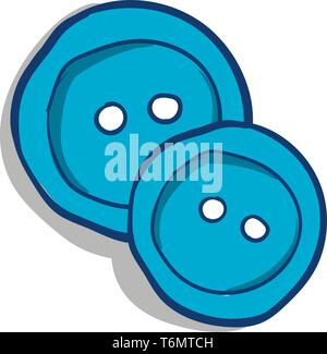 Set of sewing buttons for clothing or accessory needlework elements ...