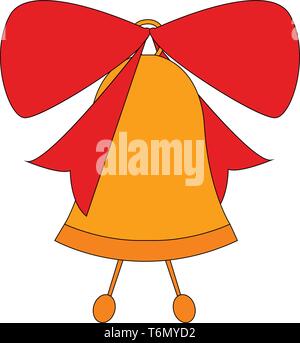 Illustration of red ribbon ornament Stock Vector Image & Art - Alamy