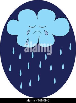 crying rain cloud vector Stock Vector Image & Art - Alamy