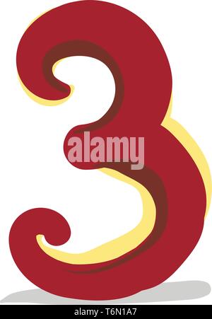 number 3 in outline Stock Vector Image & Art - Alamy