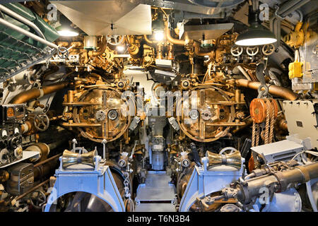 Interior of the USS Alabama museum battleship at the Battleship ...