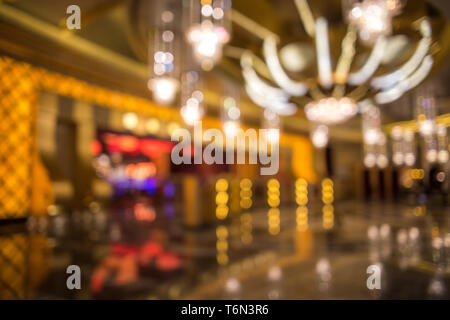 Defocused background image of casino interior Stock Photo - Alamy