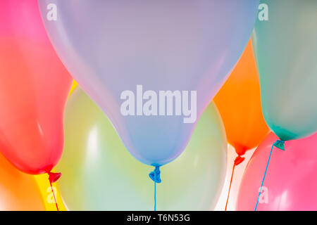 Color background of several balloons Stock Photo - Alamy