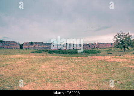 Ancient Roman walls of Nicopolis Nikopolis Emmaus Epirus Greece Europe ...
