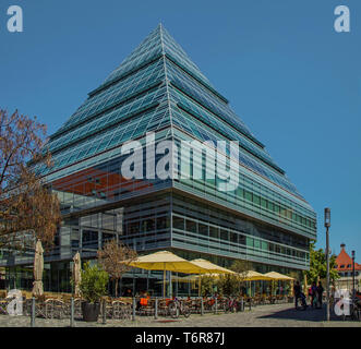 Glass pyramid Library Ulm Stock Photo - Alamy