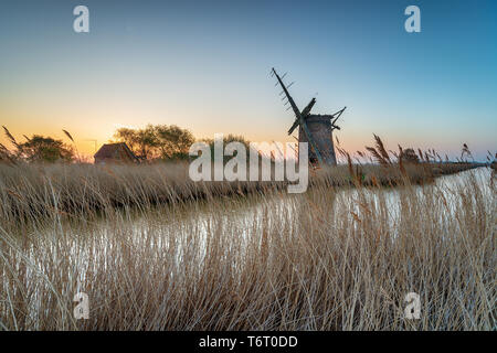 The beautiful ruins of the Brograve Windmill near Horsey on the Norfolk ...