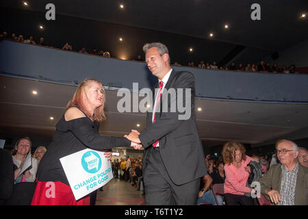 Brexit Party EU elections campaign launch at The Neon in Newport, South ...