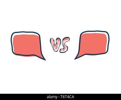 Versus screen. Vs symbol with divider. Confrontation background with ...
