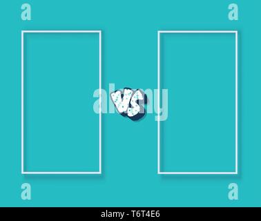 Versus screen. Vs symbol with divider. Confrontation background with ...