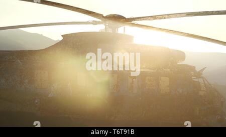 Old Rusted Military Helicopter Stock Photo - Alamy