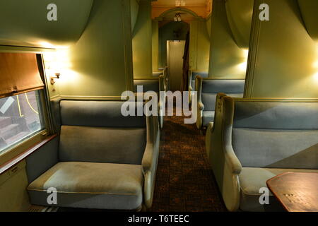 The luxury seating inside an American Pullman car Stock Photo - Alamy