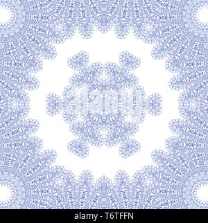 Winter fantasy abstract background. Kaleidoscopic geometric ornament ...