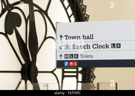 St Enoch Station Clock on display in Cumbernauld Antonine Shopping ...
