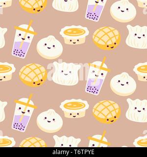 Asian food pattern vector seamless blue Stock Vector Image & Art - Alamy