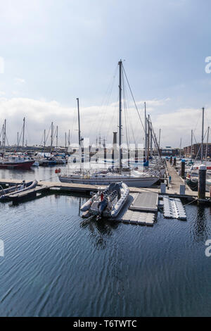 england hartlepool england hartlepool marina yachts moored inside the ...