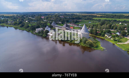 Aerial view of a Russian village on a summer day Stock Photo - Alamy