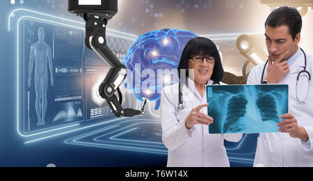Two doctors in telemedicine concept Stock Photo - Alamy