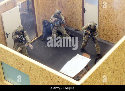 Hamry, Czech Republic. 03rd May, 2019. The soldiers from the 601st ...