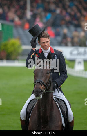 Badminton; Gloucestershire; United Kingdom. 3rd May 2018. Pippa Funnell ...