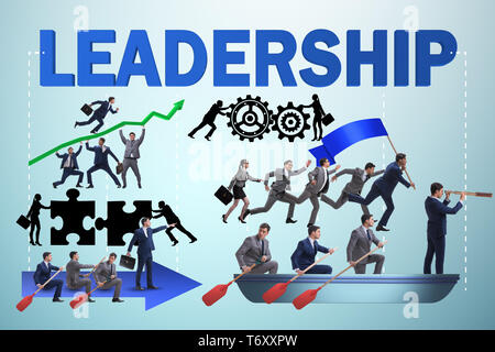 Concept of leadership with many business situations Stock Photo - Alamy