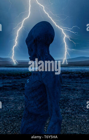 grey alien the dark side of an alien. This alien will put some fun in ...