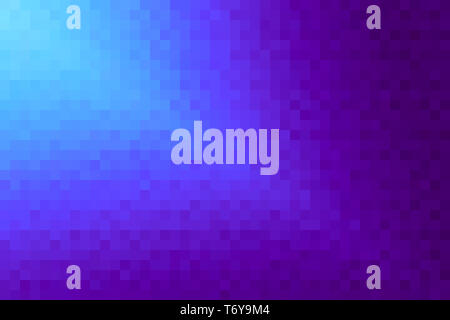 Abstract violet and cyan gradient background. Pixel square blocks ...