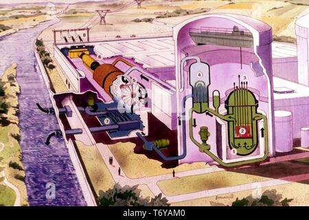 A partial cutaway drawing showing the direction of the flow of ...