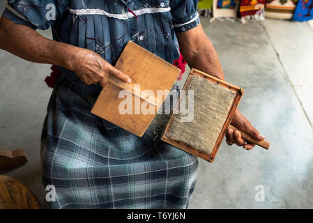 Carding Making Wool Stock Photo - Alamy
