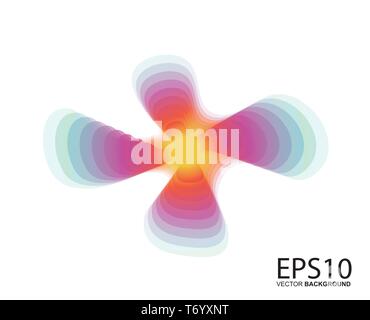 Abstract colorful free form shape background. Fluid forms shapes ...