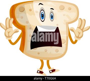 A cartoon illustration of a woman looking scared Stock Vector Image ...