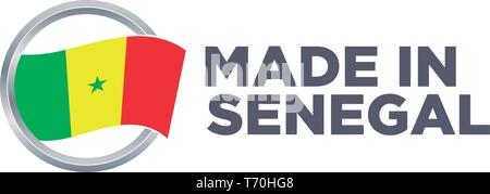Made in Senegal graphic and label. Element of impact for the use you ...