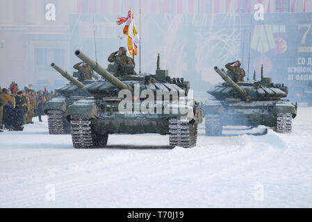 Russian military transport at the parade on annual Victory Day Stock ...