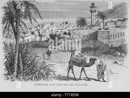 Engraving of the Sea of Tiberius Stock Photo - Alamy
