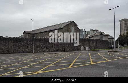 External view of Cardiff prison, Wales Stock Photo - Alamy